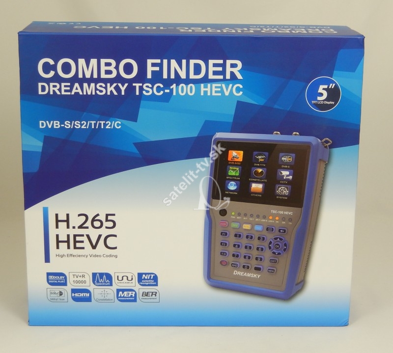 DREAMSKY COMBO-METER TSC-100HEVC DVB-T/T2, S/S2, C HEVC H.265 - Meraci ...