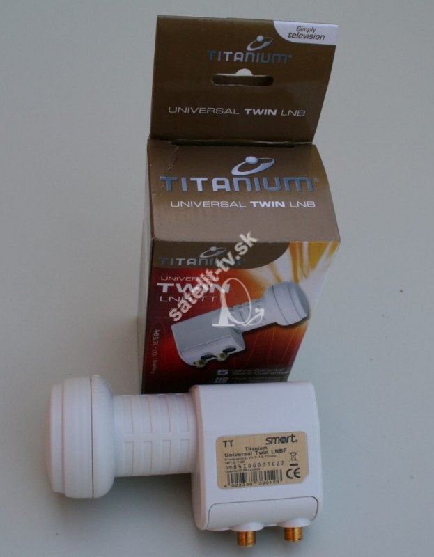 LNB Smart Twin Titanium 0,1dB - Twin - SATELIT-TV satelitné prijímače