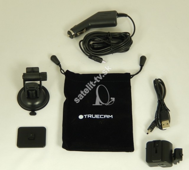 Truecam A7, kamera do auta, cierna skrinka do auta, kamera na sklo do ...
